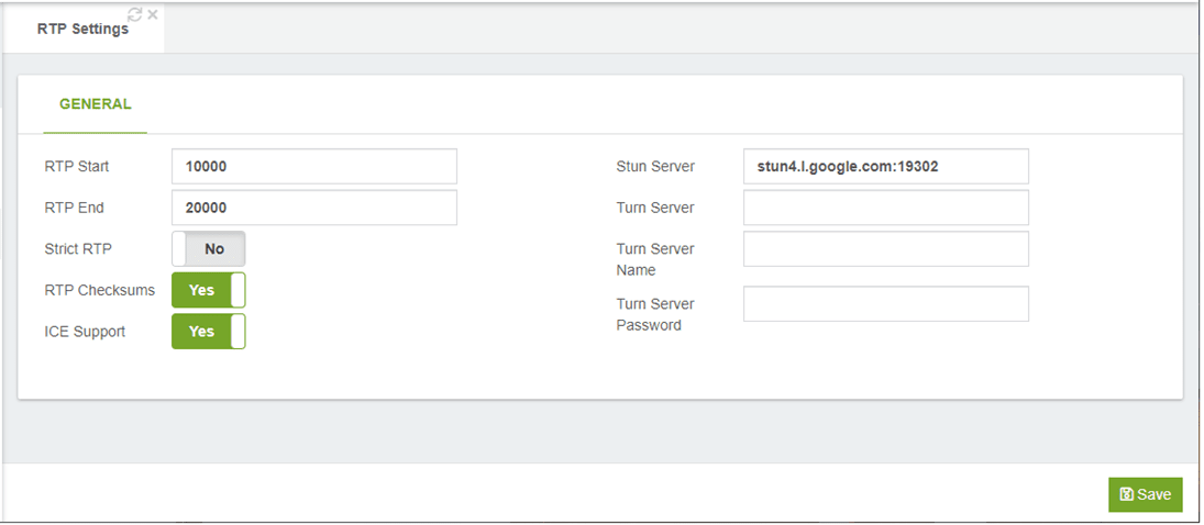 RTP Settings - VitalPBX Wiki